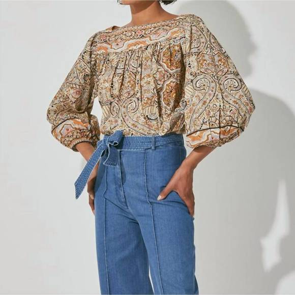 Cleobella | Tops | New Cleobella Teagan Blouse In Kaleidoscope | Poshmark